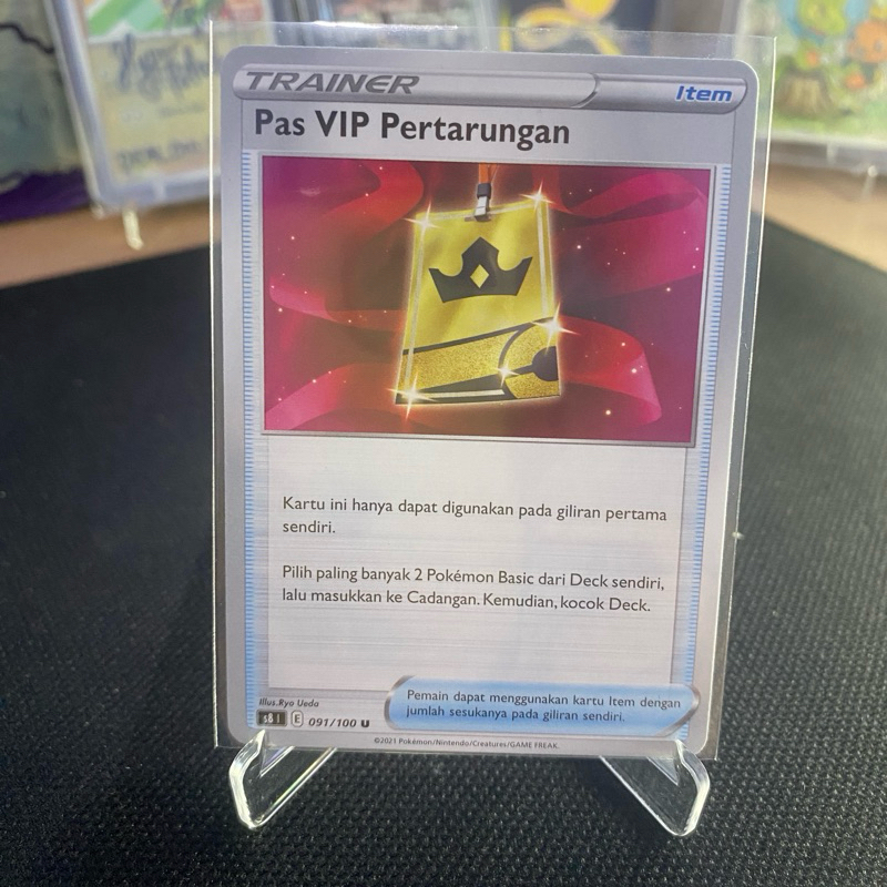 Pass VIP Battle 091/100 Trainer Tcg Pokemon Indonesia | Shopee Malaysia