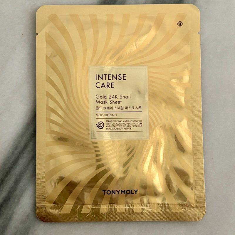 Tonymoly Gold 24K snail mask sheet per pcs, Tony moly original korea ...