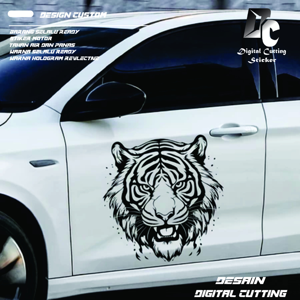 Tiger, Tiger, Tiger Head Stickers / Car Window Body Stickers for All ...