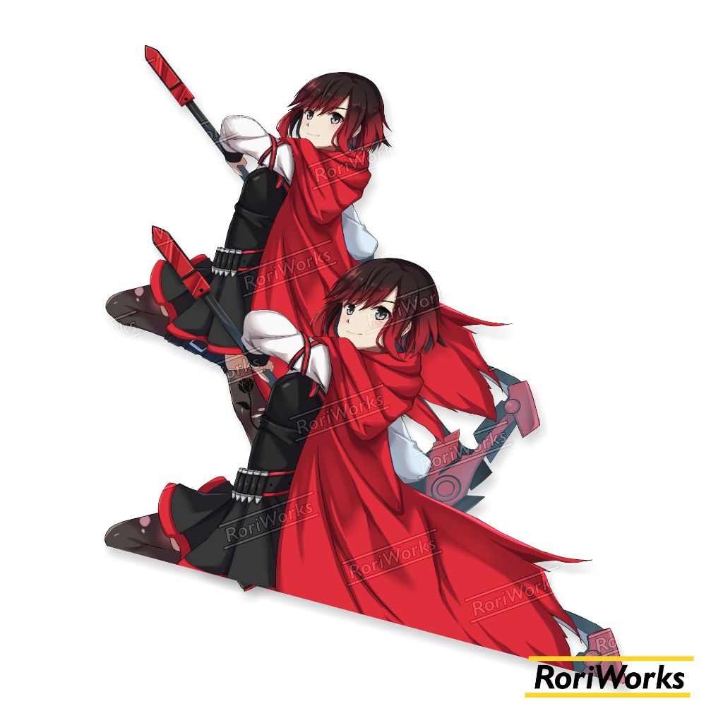 Kiss cut sticker - Ruby Rose | Rwby | Shopee Malaysia