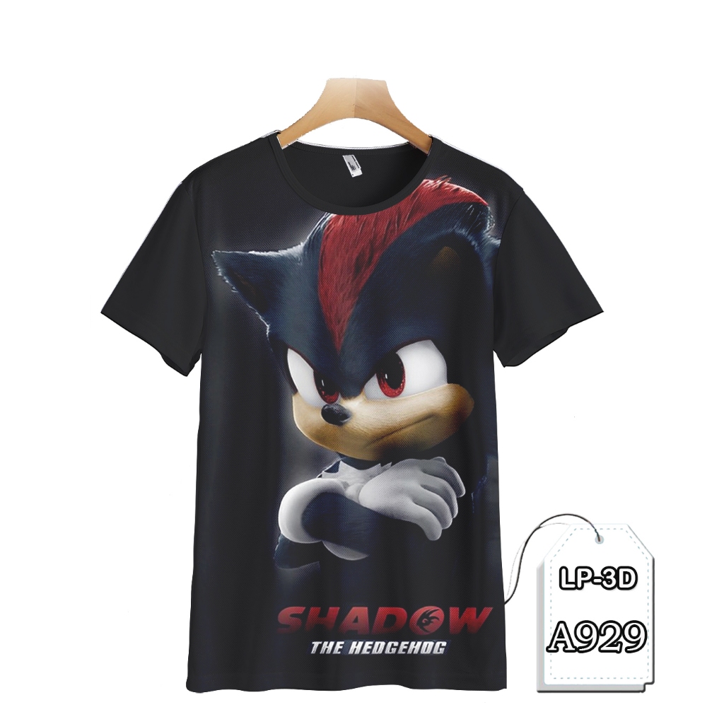 Sonic Shadow the Hedgehog Printed T-shirt 3D Children's Game Clothes ...
