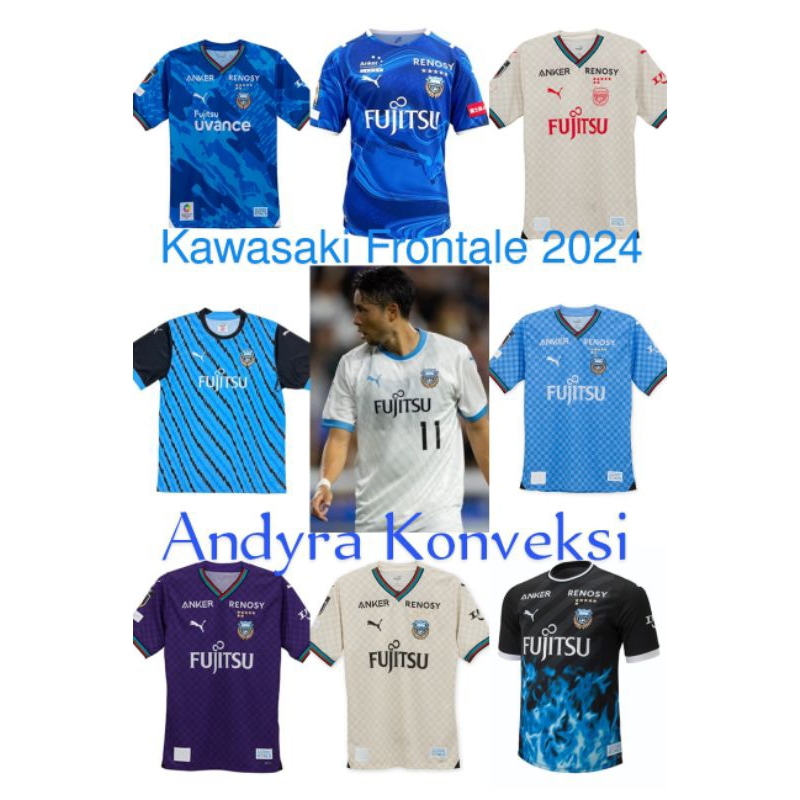 New Kawasaki Frontale Jersey 2024 Japan - FULL PRINTING - Free Custom ...