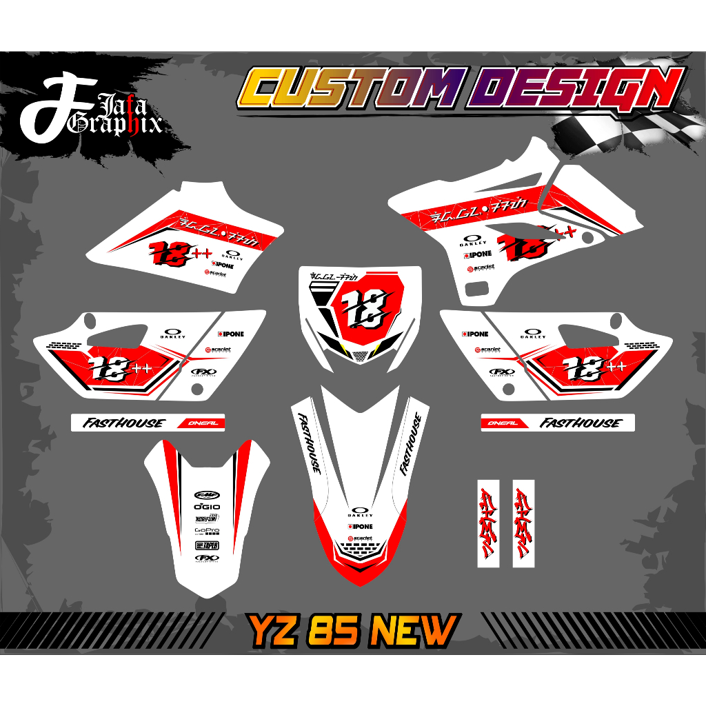 RBT Yamaha YZ 85 NEW FULL BODY DECAL STICKER/RTBT STICKER FREE CUSTOME ...