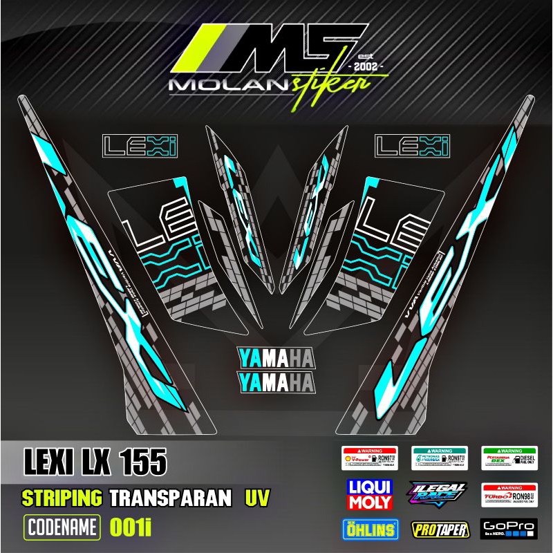 Decal Sticker Striping Transparent Variations Uv Lexi Lx 155 All New ...
