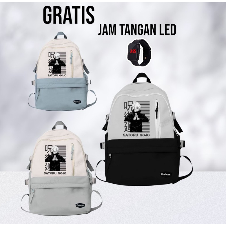 Koyabags - Cool Jujutsu Kaisen Gojo Satoru Anime Boys' School Backpacks ...