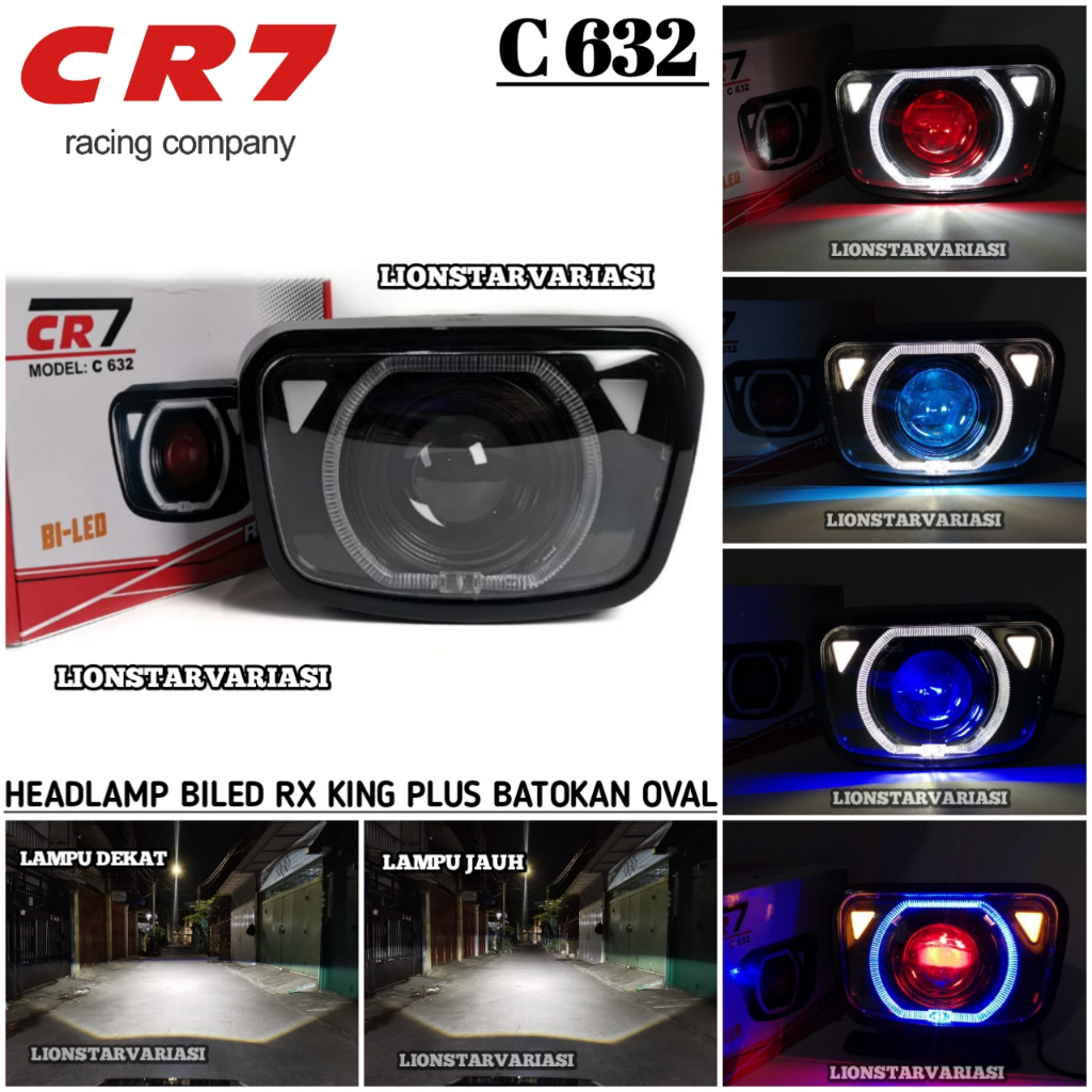 Cr7 C632 - Original Biled Headlamp Oval Biled Matrix Model RX KING ...