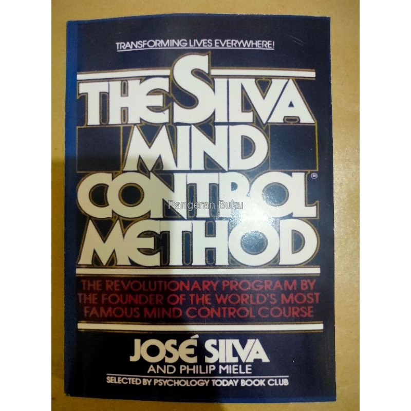 The Silva Mind Control Method By Jose Silva English Language Shopee