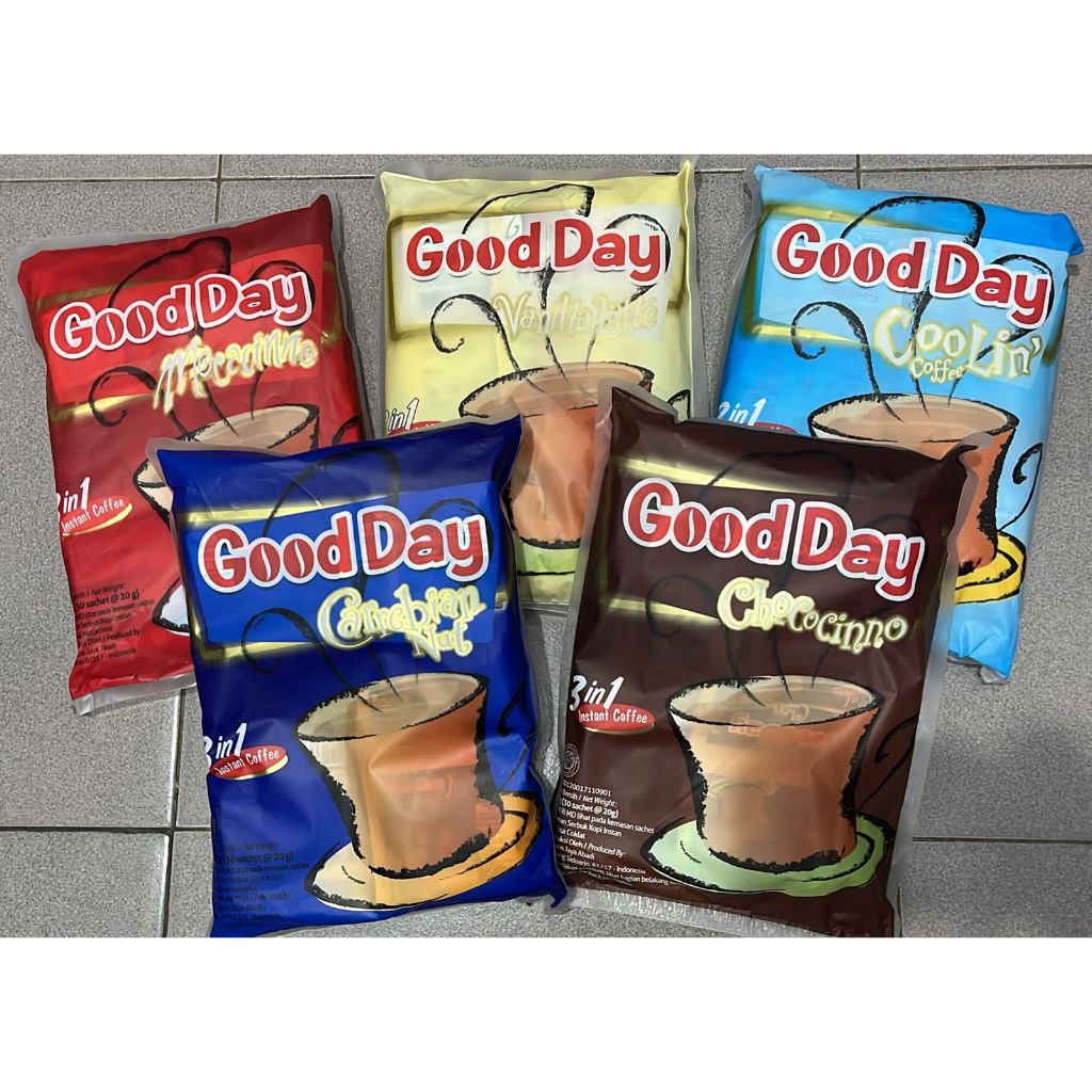 Fx SHOP GOOD DAY COFFEE 3in1 ALL VARIAN RENCENG (CONTENTS 10 x 20 gr ...