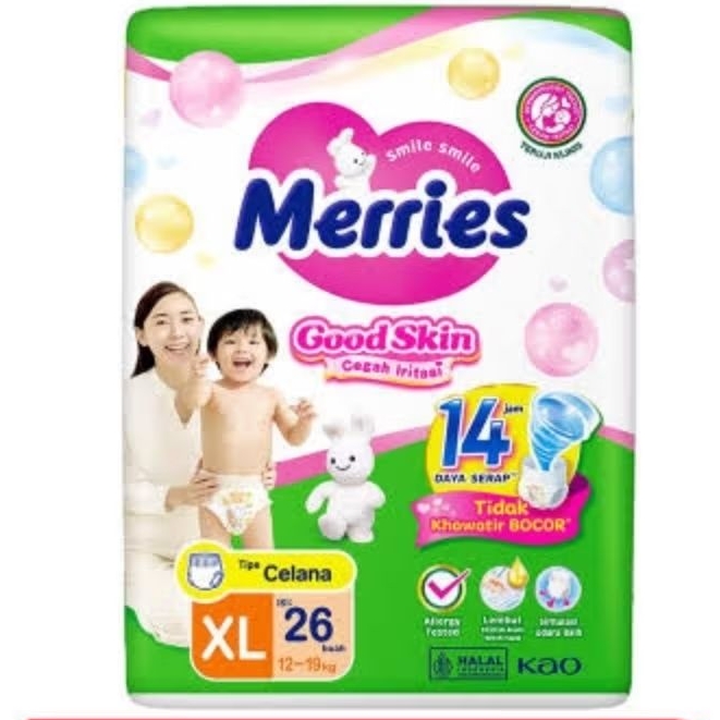 Pampers Merries XL26 | Shopee Malaysia