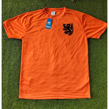Retro Vintage Classic Netherlands Home 74 World Cup Jersey | Shopee ...