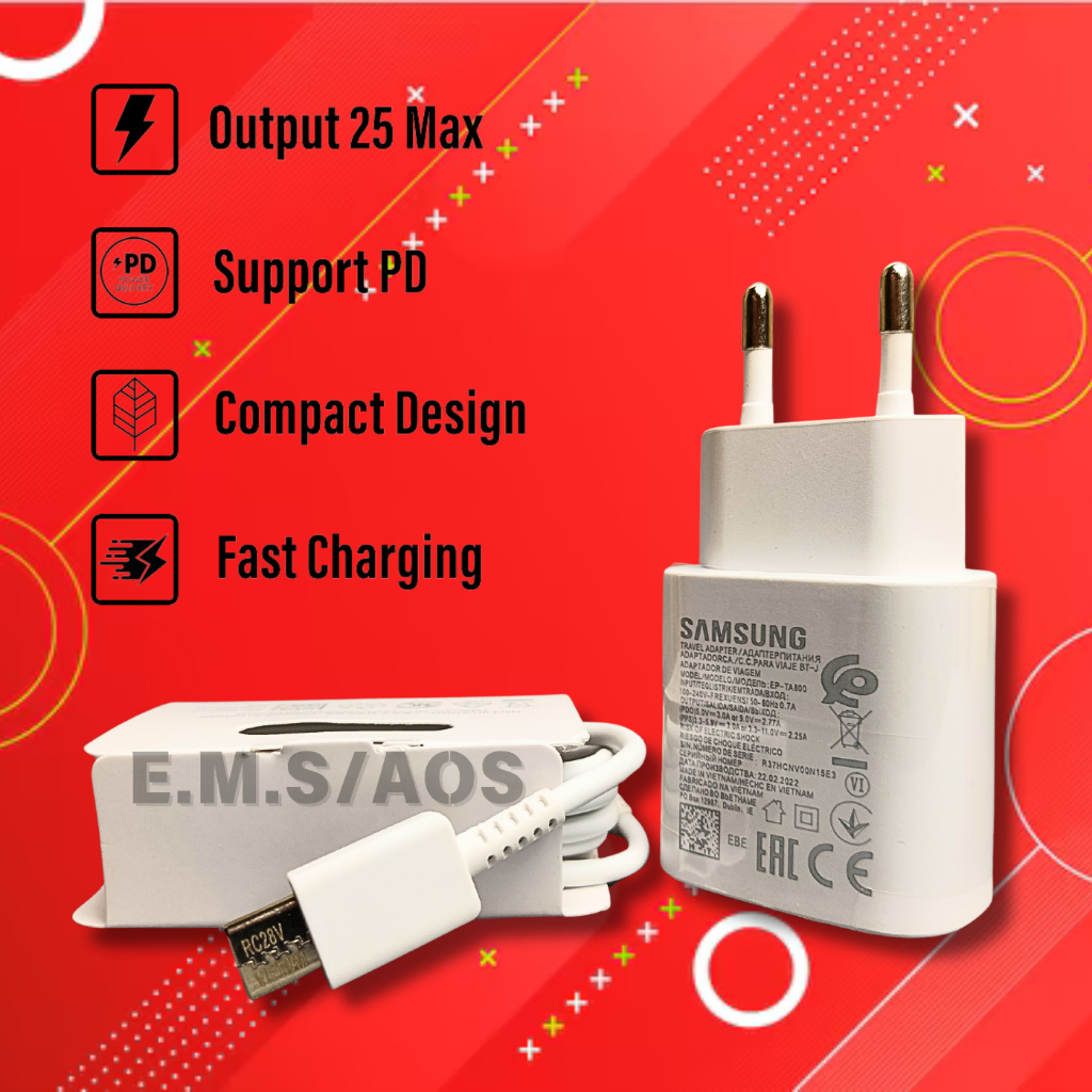 Casan 25 Watt USB Type-C ORI Charger Samsung Galaxy F05, Galaxy M05 ...