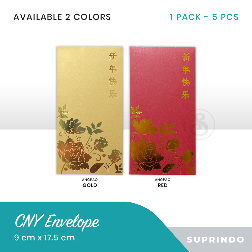 Imlek ANGPAO / CNY ANGPAO / IMLEK CHINESE NEW YEAR ENVELOPE uk. 9 x 17. ...