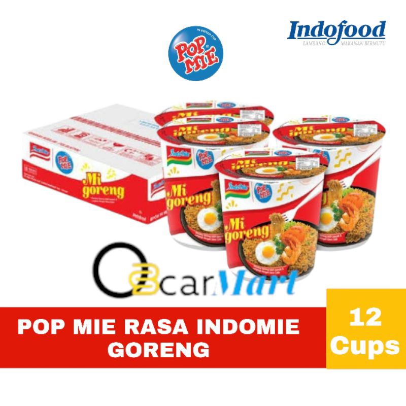 Pop NOODLES Flavor FRIED INDOMIE 1 Box contains 12 Cups Oscarmart ...