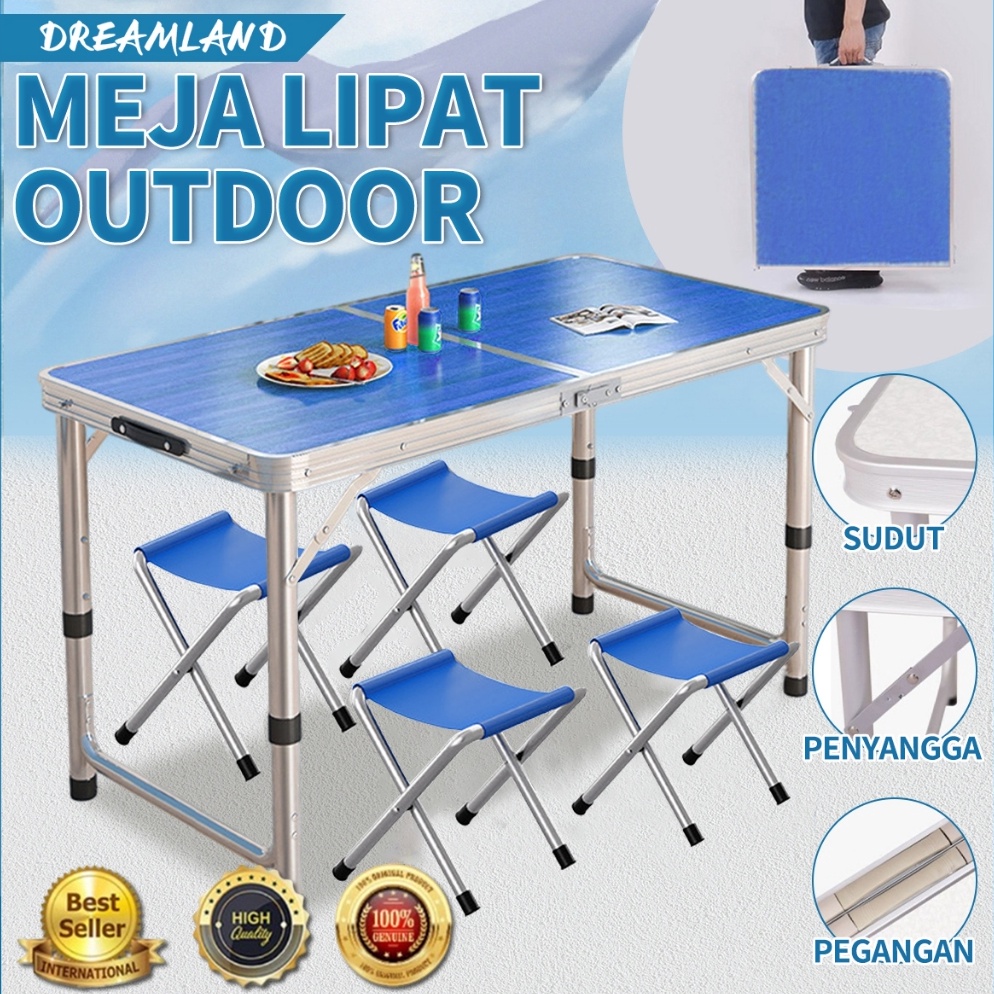 Folding Table Study Table Aluminum Suitcase Table 6x12 cm 24 chairs ...