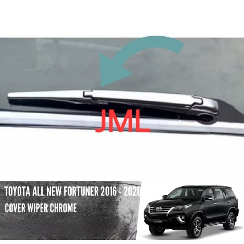 Chrome rear wiper Cover All new fortuner 2016 - 2025. | Shopee Malaysia