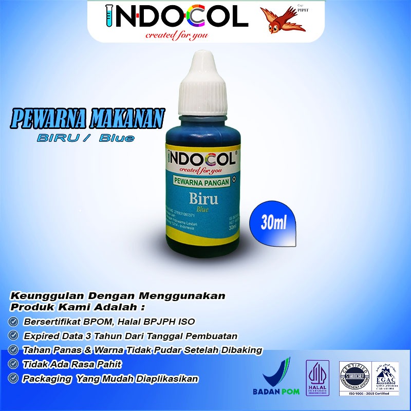 INDOCOL BLUE LIQUID DYEING (30 ml) | Shopee Malaysia