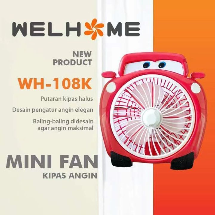 Welhome desk fan mini cars 108k | Shopee Malaysia