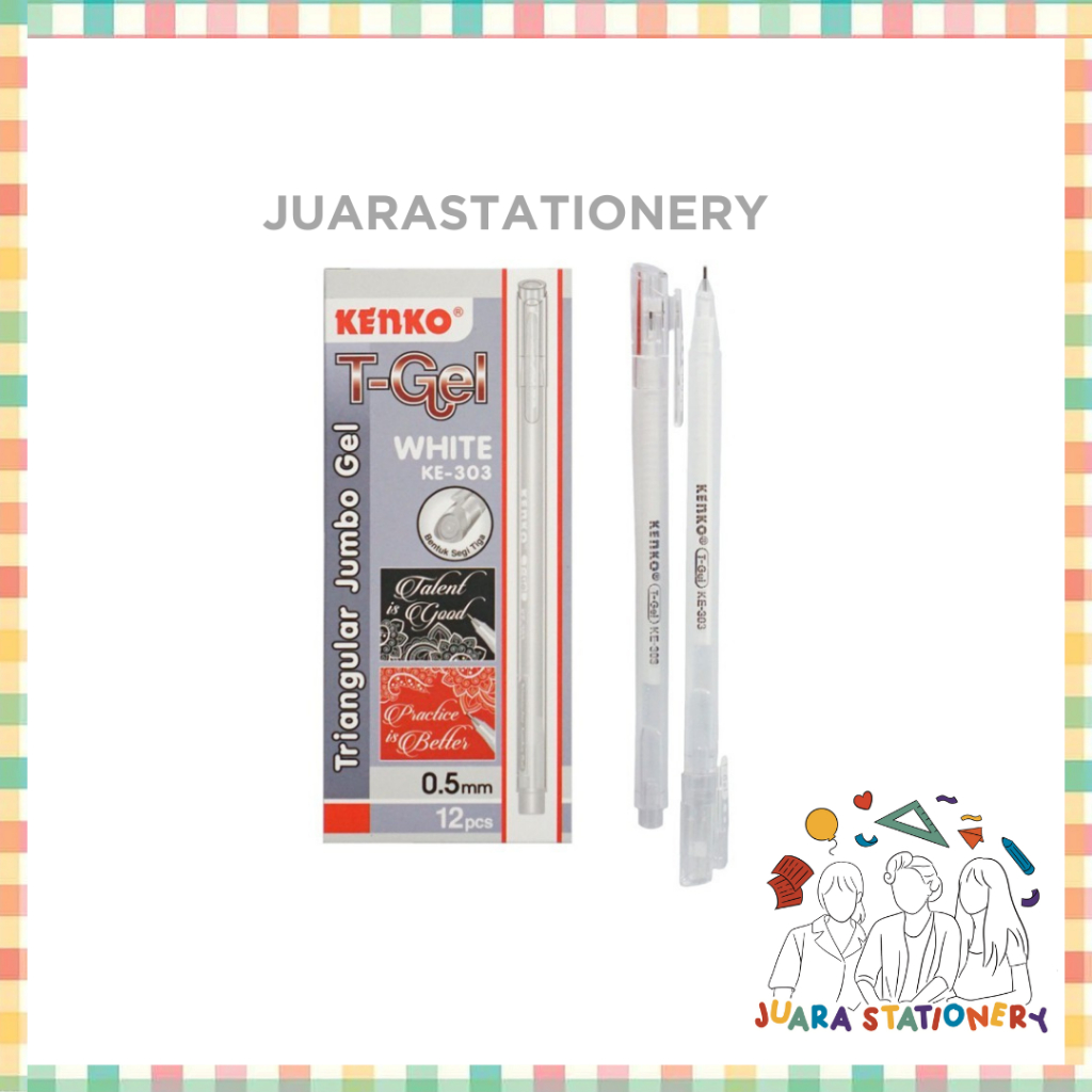 PUTIH Kenko KE-303 Triangular White Pen (3072) | Shopee Malaysia