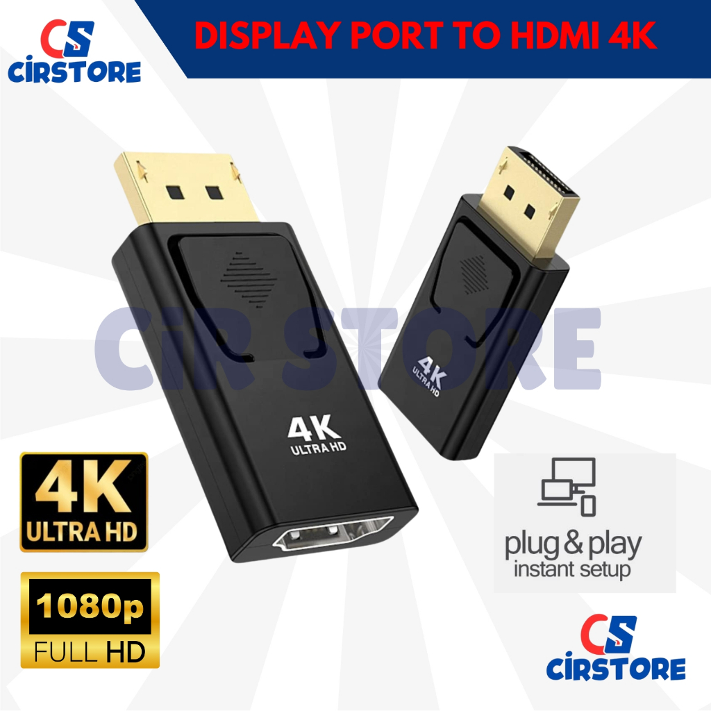 Displayport DP to HDMI Female Macbook Windows/DP Male to HDMI Female ...