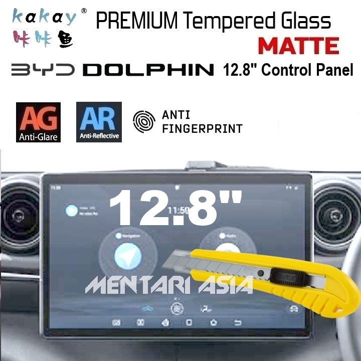 Matte Tempered Glass BYD Dolphin 12.8" Control Panel - KAKAY Premium ...