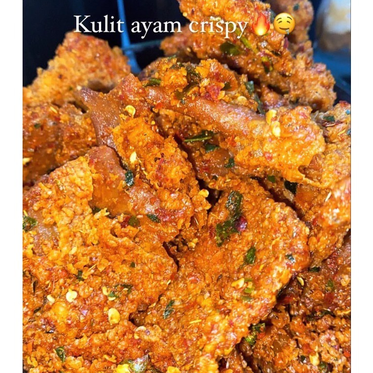 Spicy Crispy Chicken Skin Spicy Crispy Chicken Skin Crackers 250 Grams ...