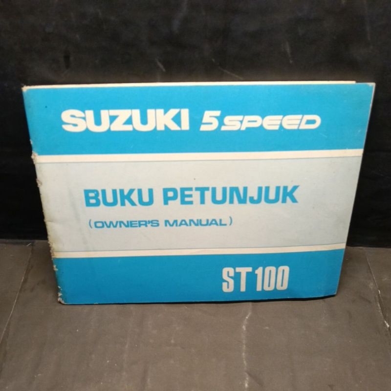Suzuki ST 100 5 speed vehicle owner's manual | Shopee Malaysia