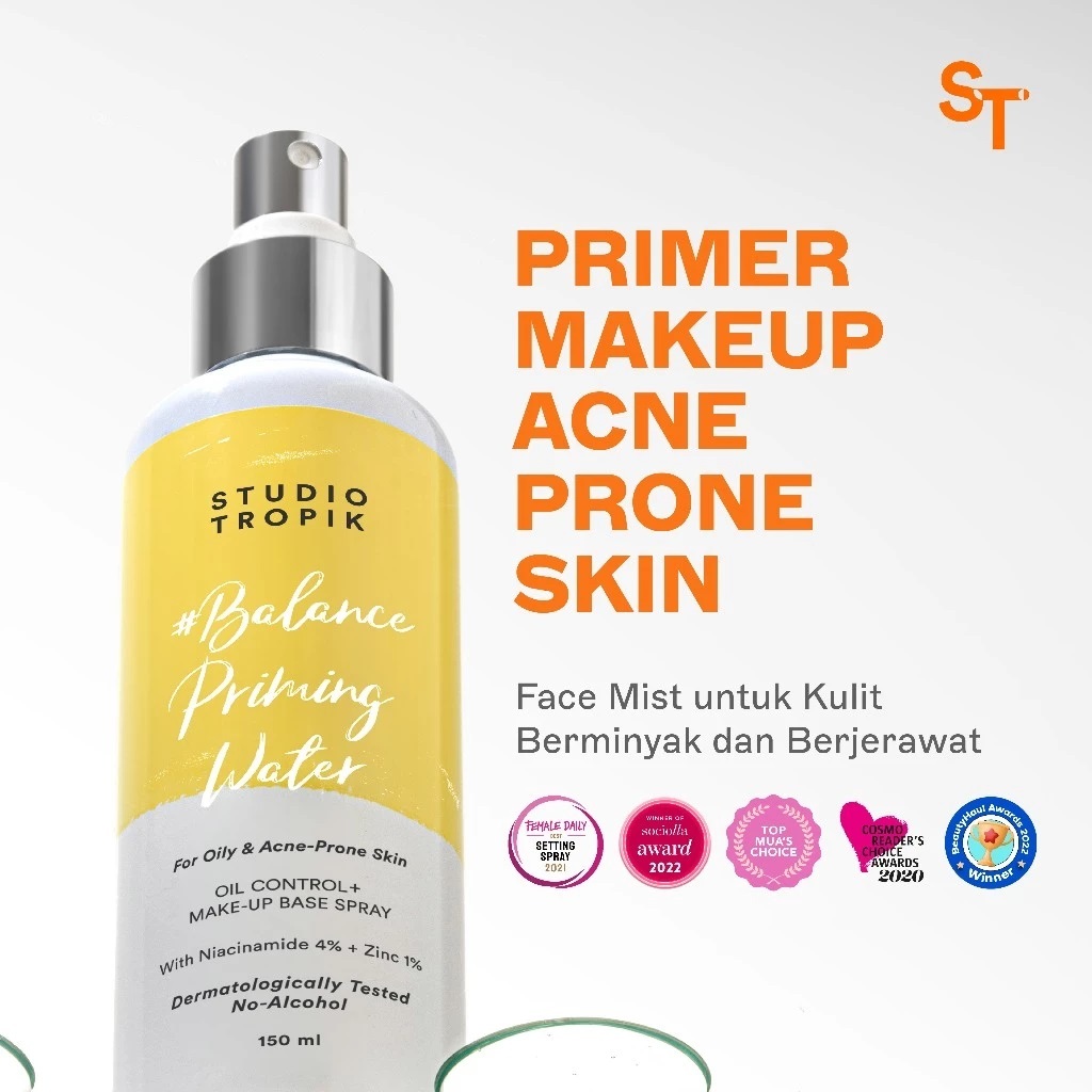 Priming Water Balance Tropic Studio - Priming - setting spray | Shopee ...