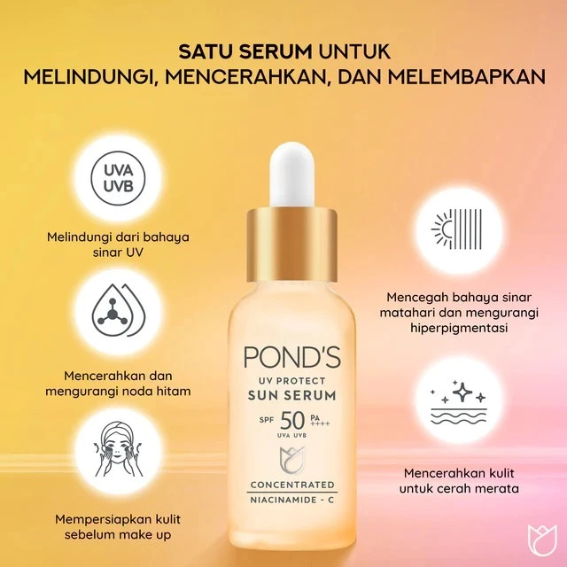 POND'S UV Protect Sun Serum Bottle SPF 50+ PA ++++ UVA UVB Lightweight Sunscreen With ...