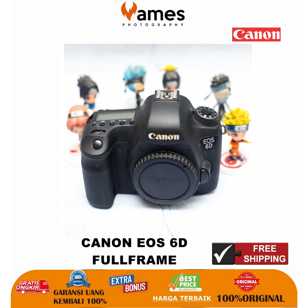 Canon Eos 6D Body Only WiFi Fullframe Original DSLR Camera -Vms ...