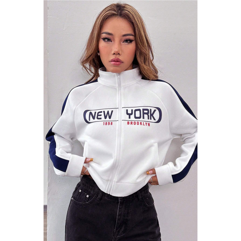Crope Women's Jacket - New York Casual Women's Crop Jacket - Korean ...