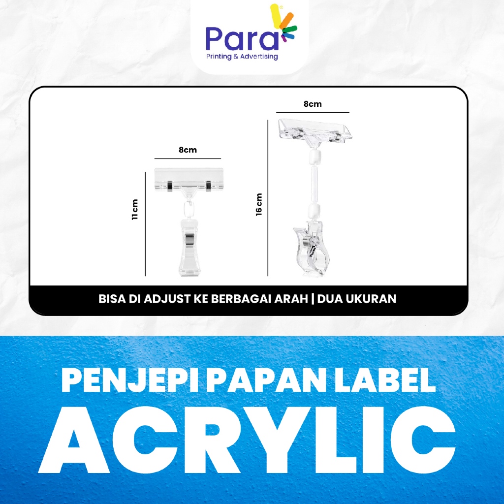 Arcylic LABEL BOARD CLAMP | Transparent HANGER TAG | Shopee Malaysia