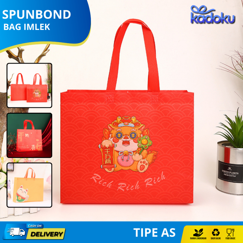 Chinese New Year Spunbond Bag / Spunbond Goodie Bag / Chinese New Year ...