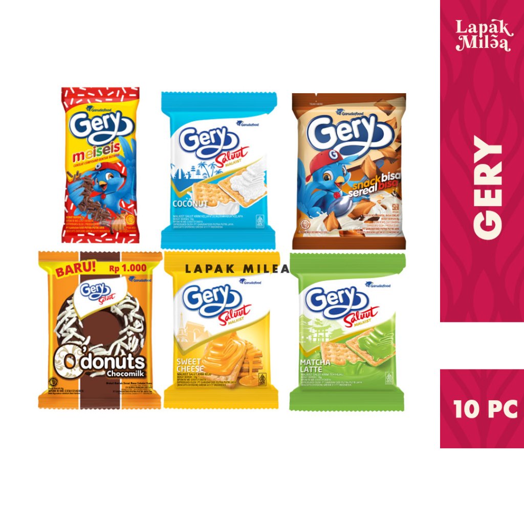GERY - Gery Malkist Salut | Gery Donut| Gery Snack & Cereal Renceng ...