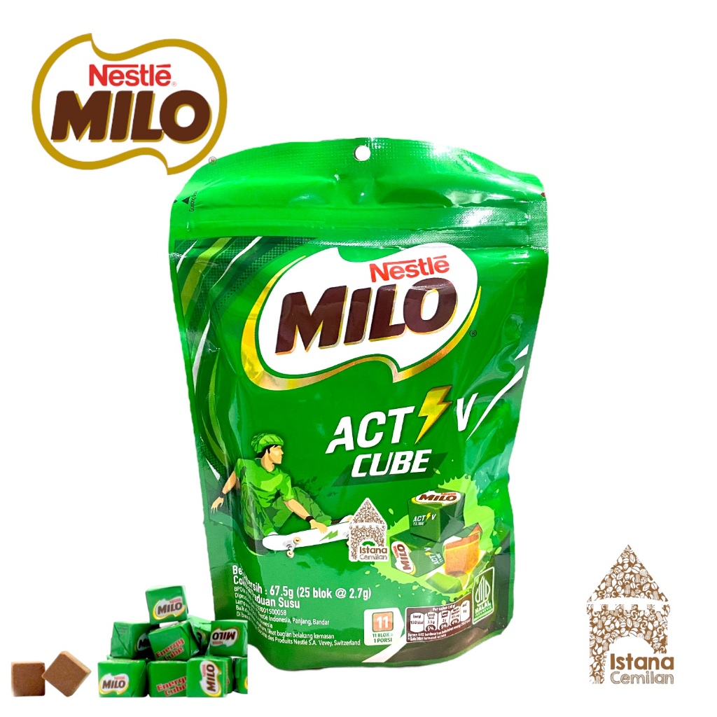 Nestle Milo Activ Cube Pouch Chocolate by Nestle Indonesia (25 pcs ...