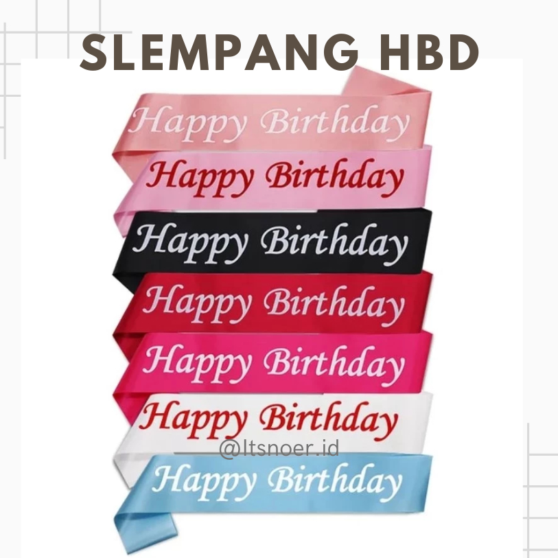 Hbd Happy Birthday Sling | Shopee Malaysia