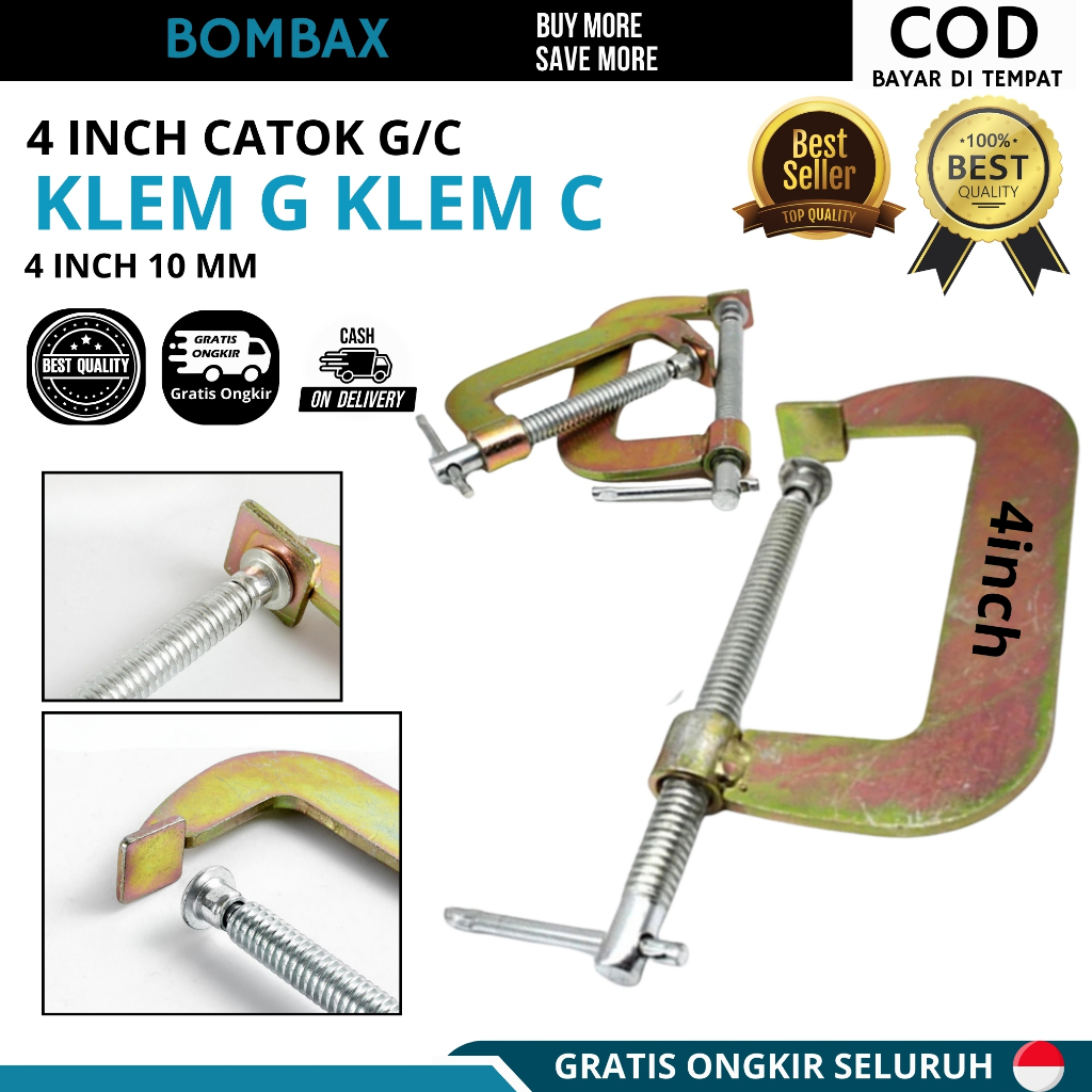 KAYU C/g Clamp Clamp Vise Clamp Heavy Duty Table Clamp 4 Inch Wood ...