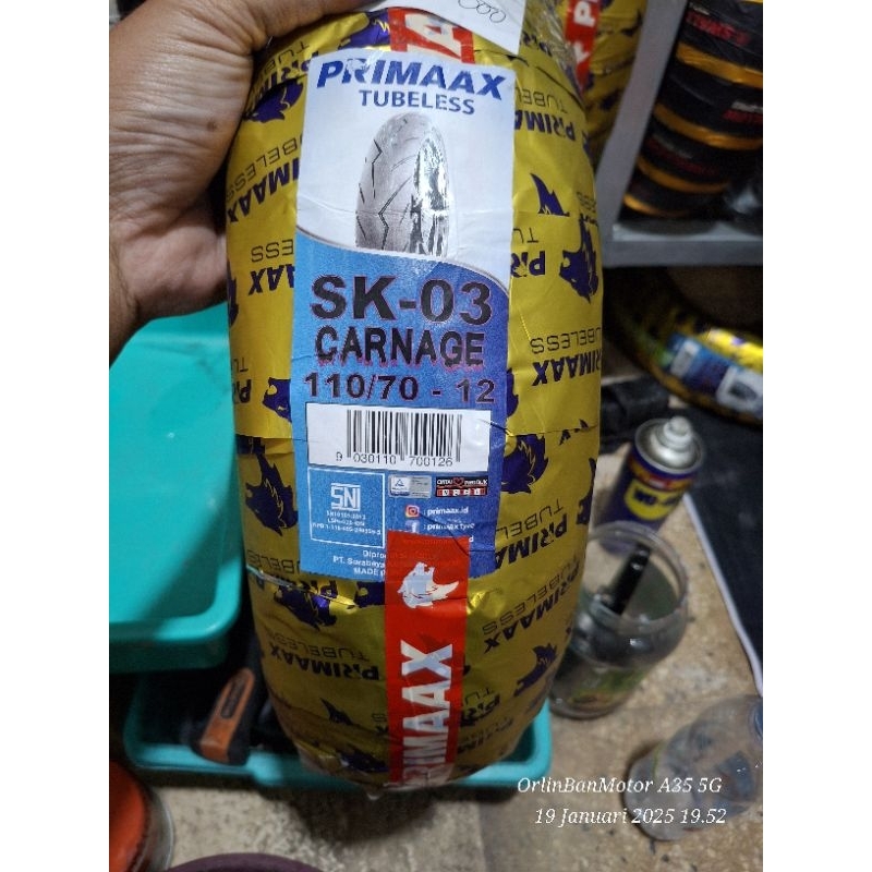Primax SK03 TIRE 110/70-12 TUBLES/FAZZIO FRONT TIRE/ PRIMAX FAZZIO REAR TIRE/ZIO REAR TIRE/DONUT ...