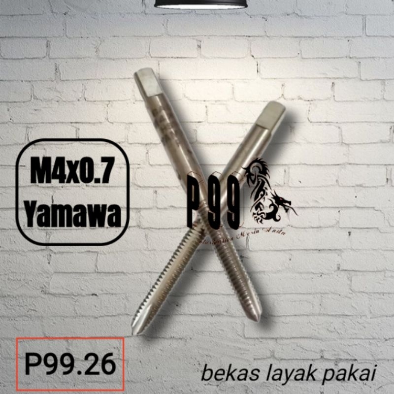 Handtap M4x0.7 Hss YAMAWA brand Tap thread bolt 7 Tap M4 x 0.7 | Shopee Malaysia