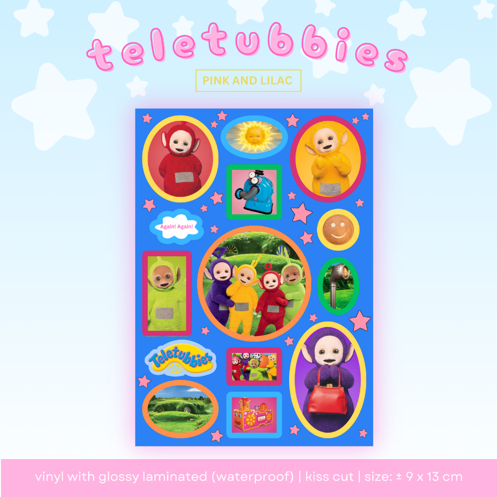 Teletubbies Sticker Sheet | Deco Sticker Japan Waterproof | Shopee Malaysia