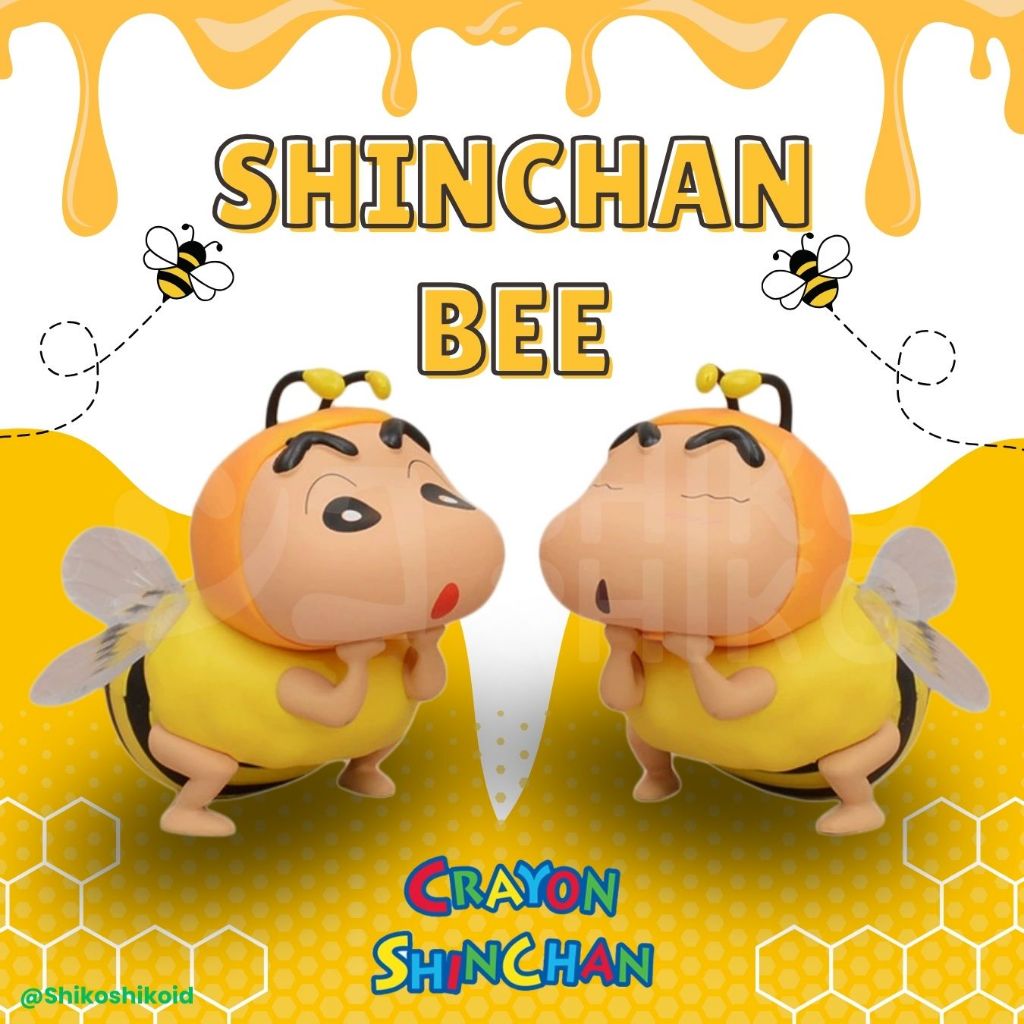 FSCbee Figure Shinchan BEE Action Figure Shin-chan BEE COS Cute BEE ...