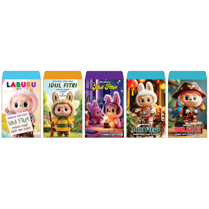 Labubu EID AMPAU ENVELOPE CONTENTS 100pcs | Shopee Malaysia