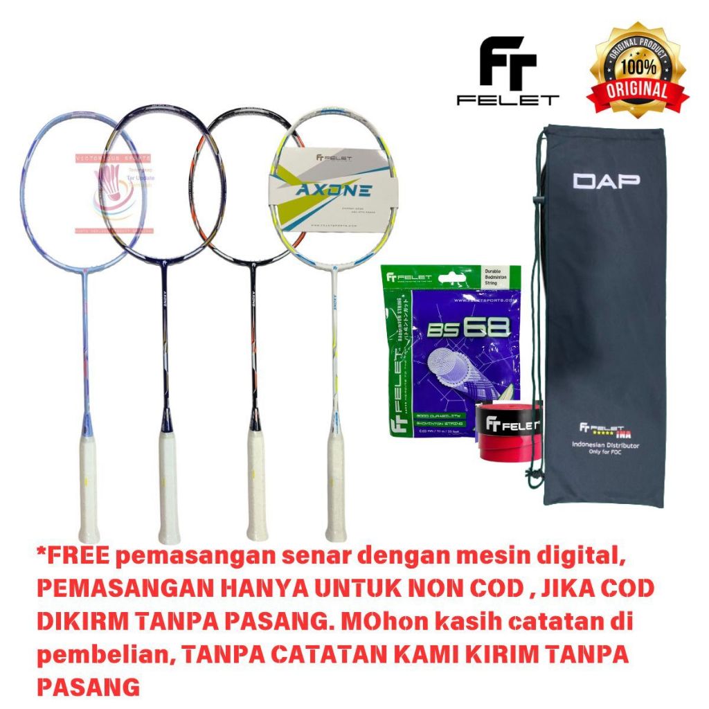 Original FELET AXONE BADMINTON FELET RACKET | Shopee Malaysia