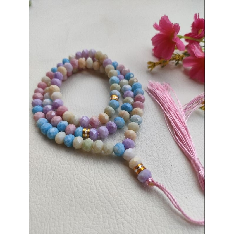 Crystal Tasbih Color Gradation Cute Beautiful and Elegant Tasbih ...