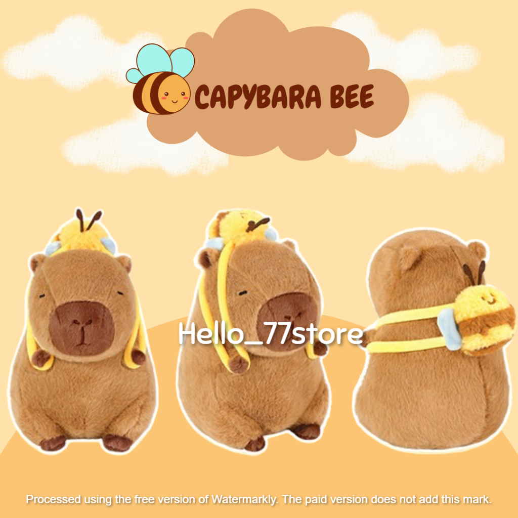 Hs/ Plush Toys Capybara Bee Bag Animal Bee Bag Mix Cute Unofficial ...