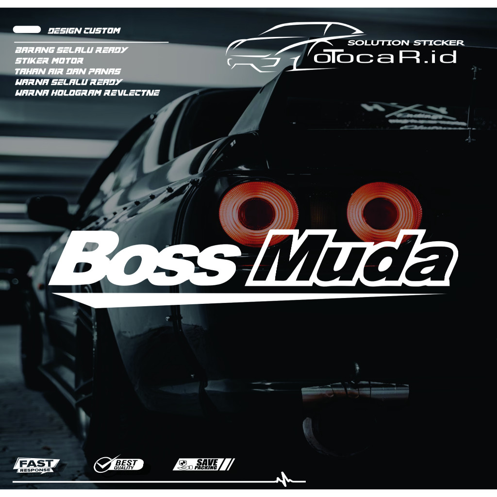 Young boss stickers have stories, car stickers, cutting stickers, cool ...