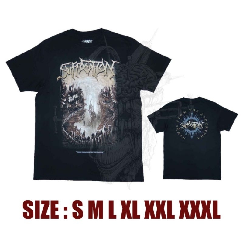 Original SUFFOCATION T-shirt - HYMNS FROM THE APOCRYPHA | Shopee Malaysia