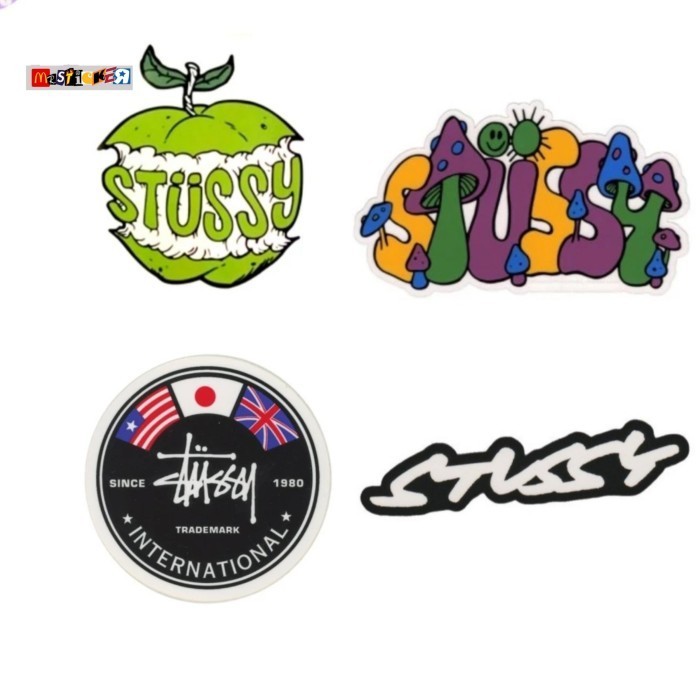 Stussy International graphic logo diecut streetwear sticker | Shopee ...