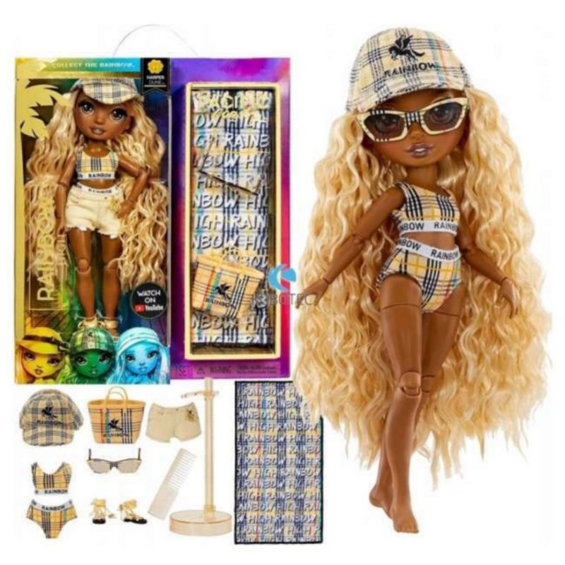 Rainbow High Pacific Coast Fashion Doll Harper Dune Sand - Girls Doll ...