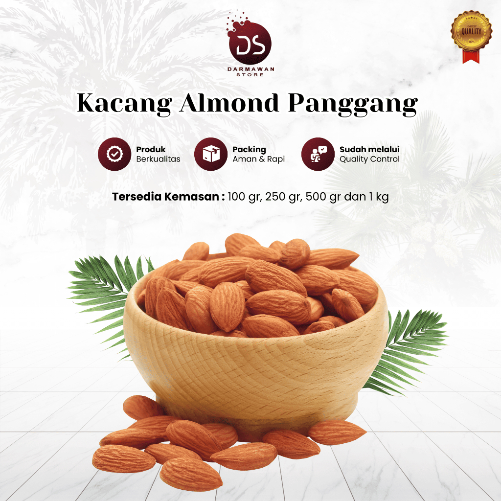 Whole Peeled Roasted Almonds Ready to Eat 1kg Pack | Shopee Malaysia