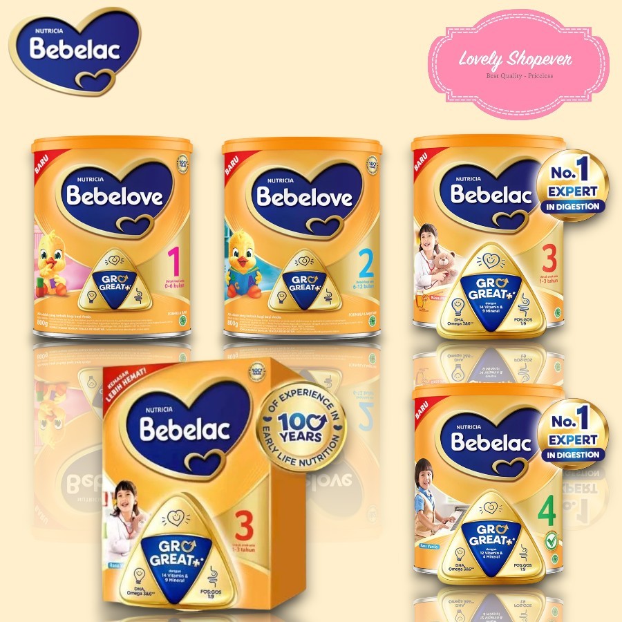 Bebelove 1 & 2 Baby Formula Powder 800 gr / Bebelac 3 & 4 Flavors ...